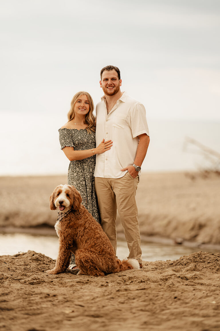 Courtney & Alex Engagement Session In the Rain - Shipwrecked Creative
