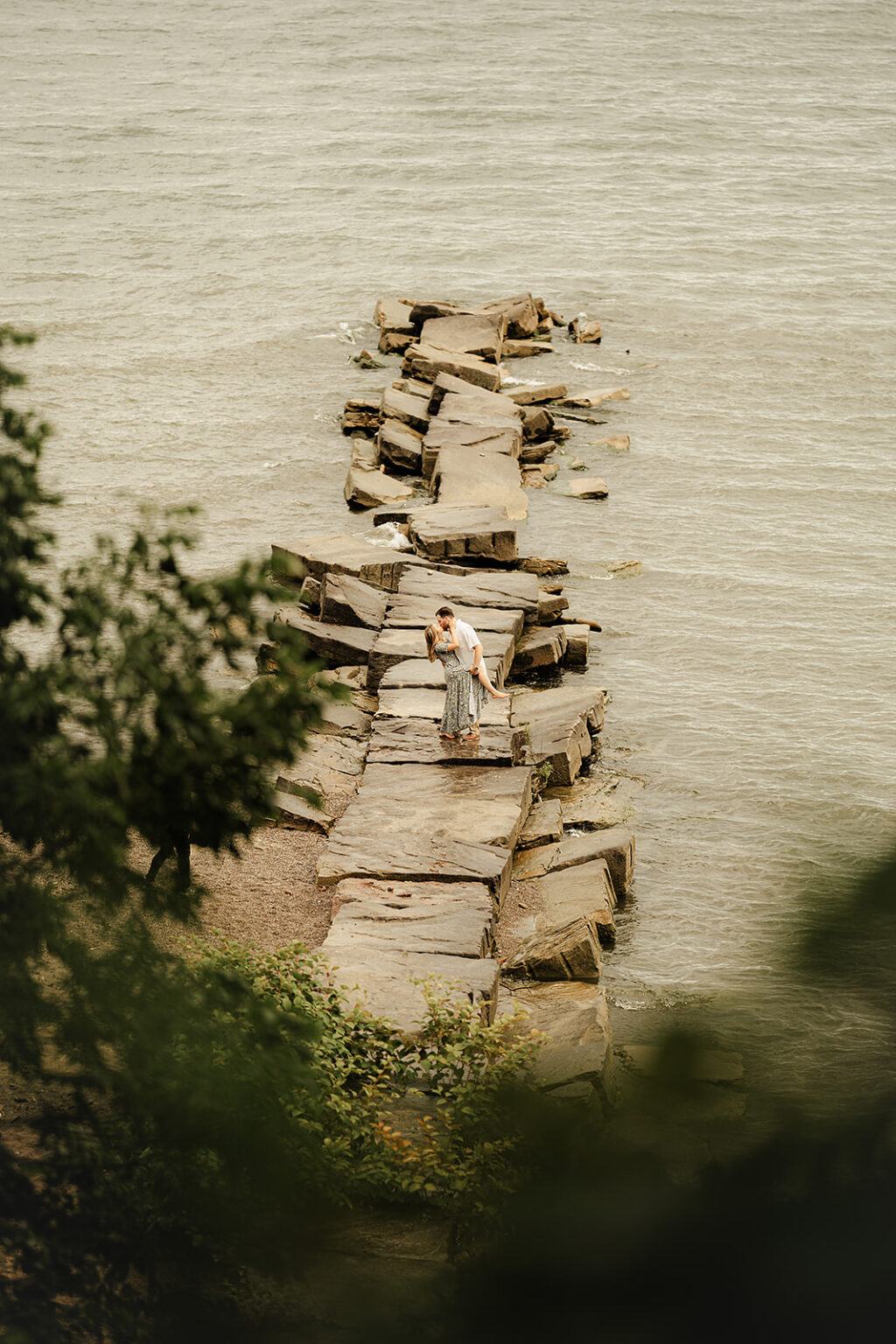 Courtney & Alex Engagement Session In the Rain - Shipwrecked Creative