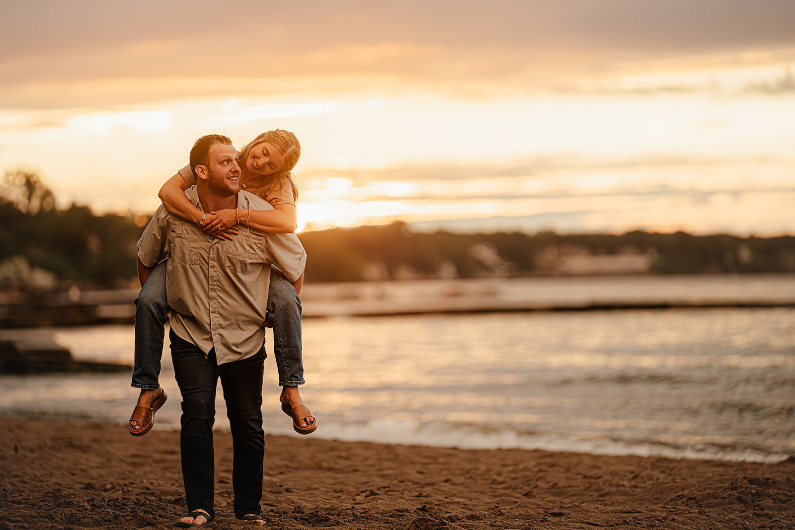 Courtney & Alex Engagement Session In the Rain - Shipwrecked Creative